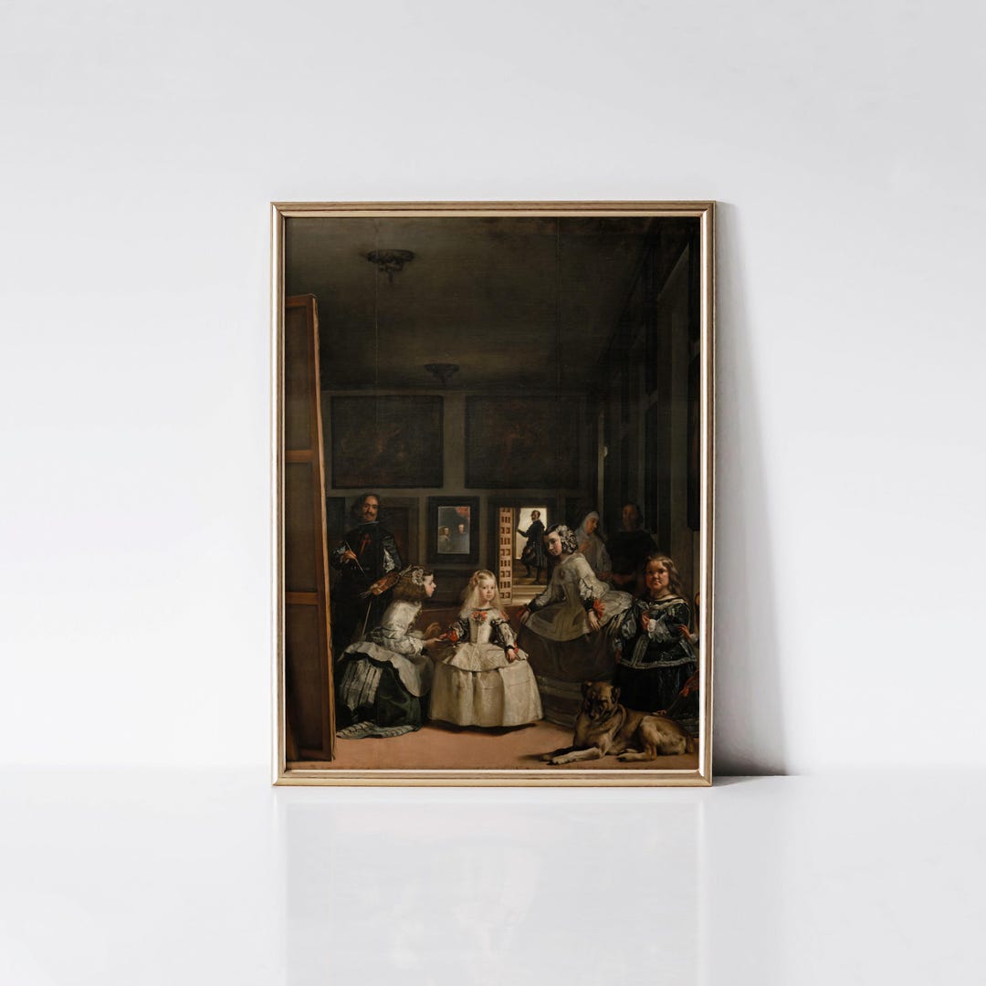 Las Meninas, Spanish Baroque Art Print, Velazquez Artwork, Famous ...