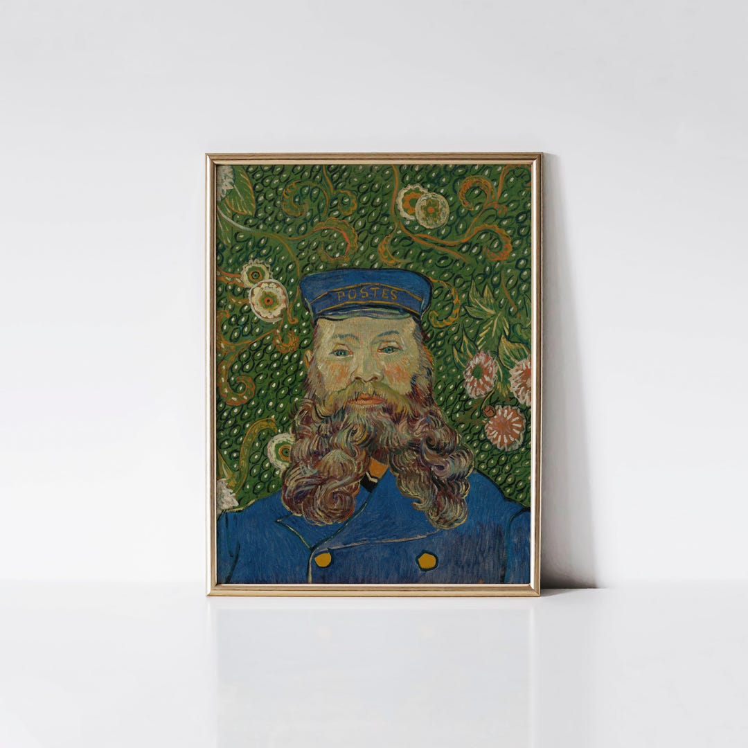 The Postman, Portrait of Joseph Roulin 1889 Vincent Van Gogh Print ...