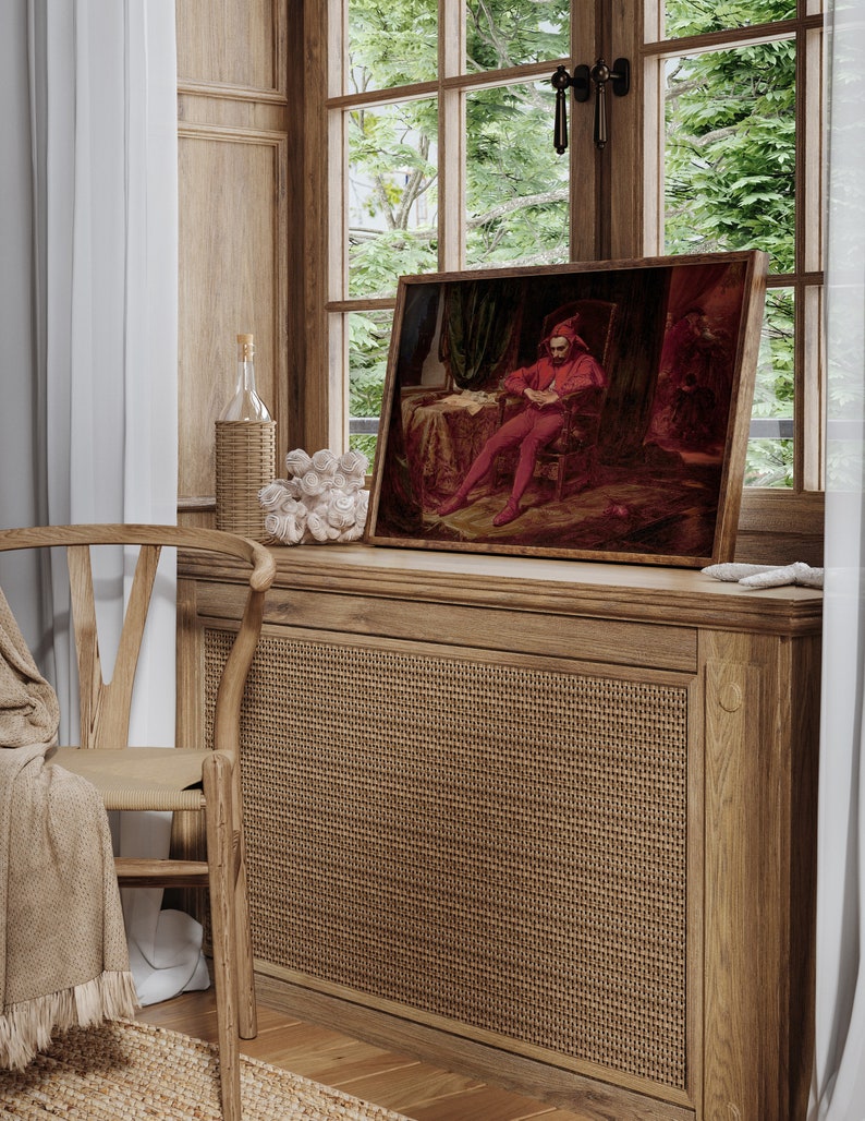 Stańczyk, the Sad Jester, Jan Matejko Print, Sad Clown Painting, Polish ...