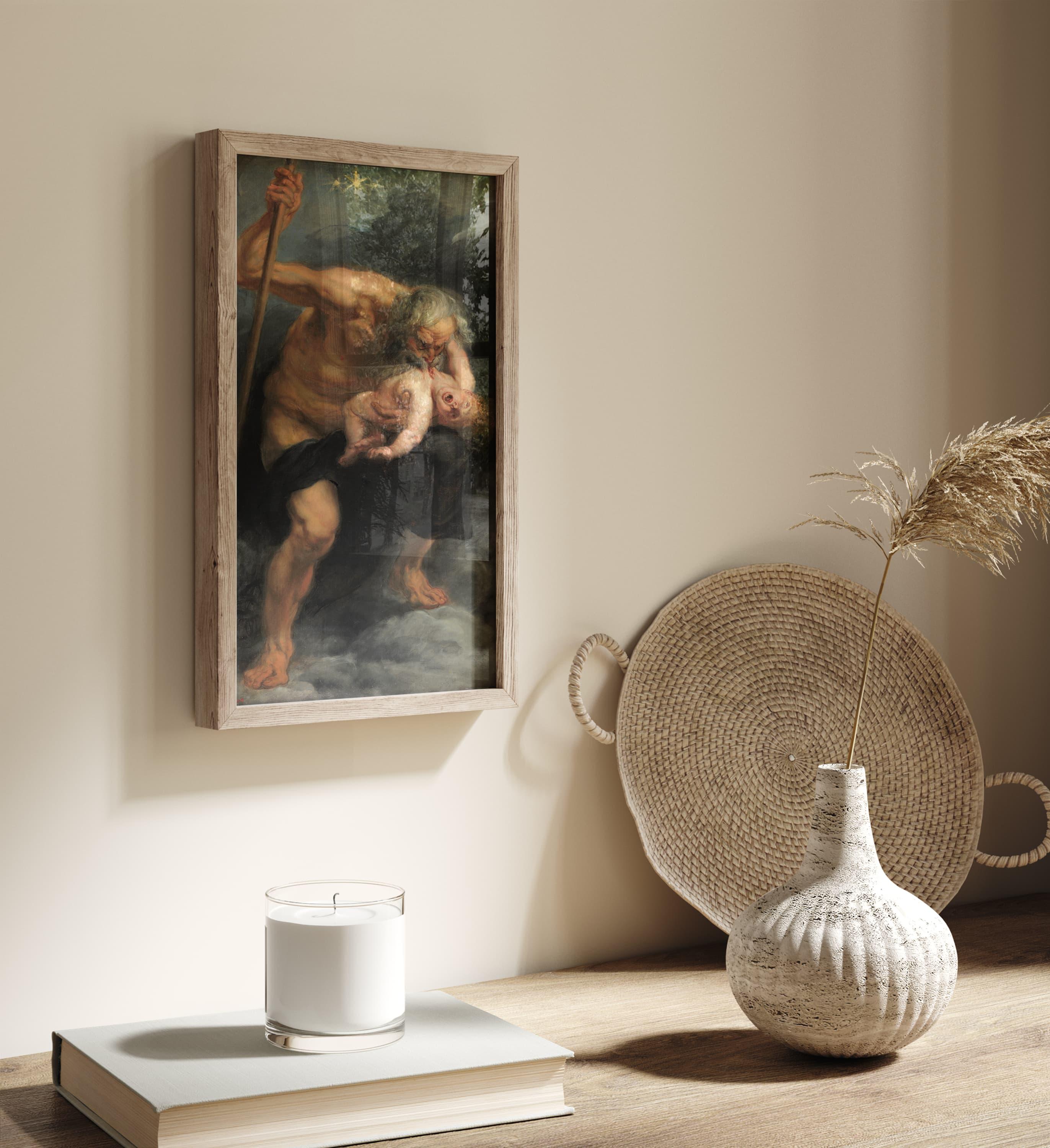 Saturn Devouring His Son 1636 by Peter Paul Rubens Print, Gothic Home ...