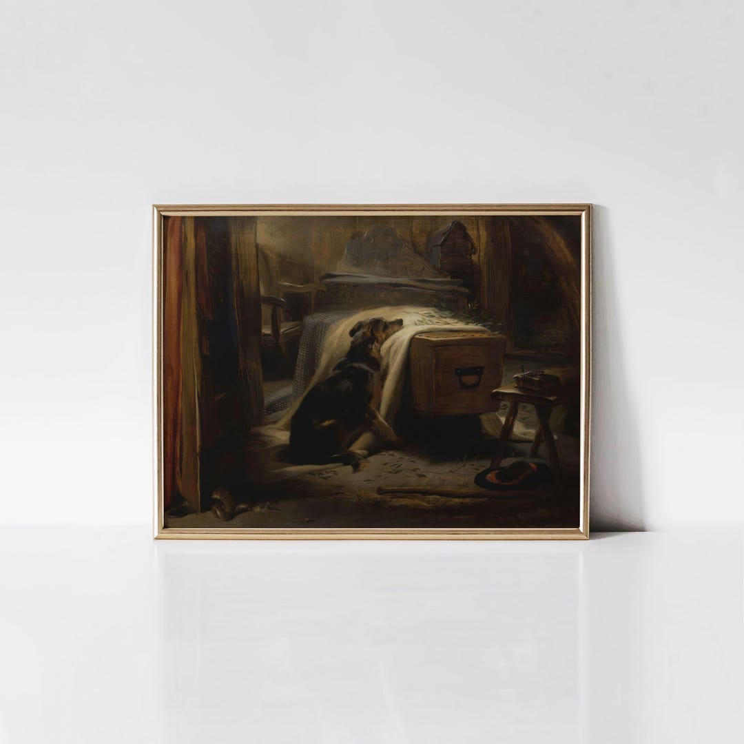 The Old Shepherd's Chief Mourner 1837 Edwin Landseer Print, Vintage ...