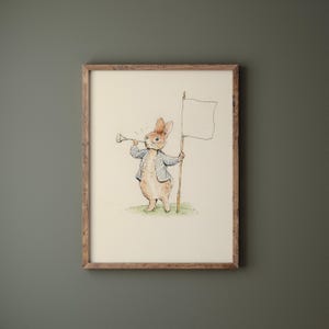 Peter Rabbit, Beatrix Potter Print, Bunny Painting, Vintage Nursery ...