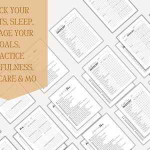 Personal Care Tracker Kit Personal Care Checklist Personal Care ...