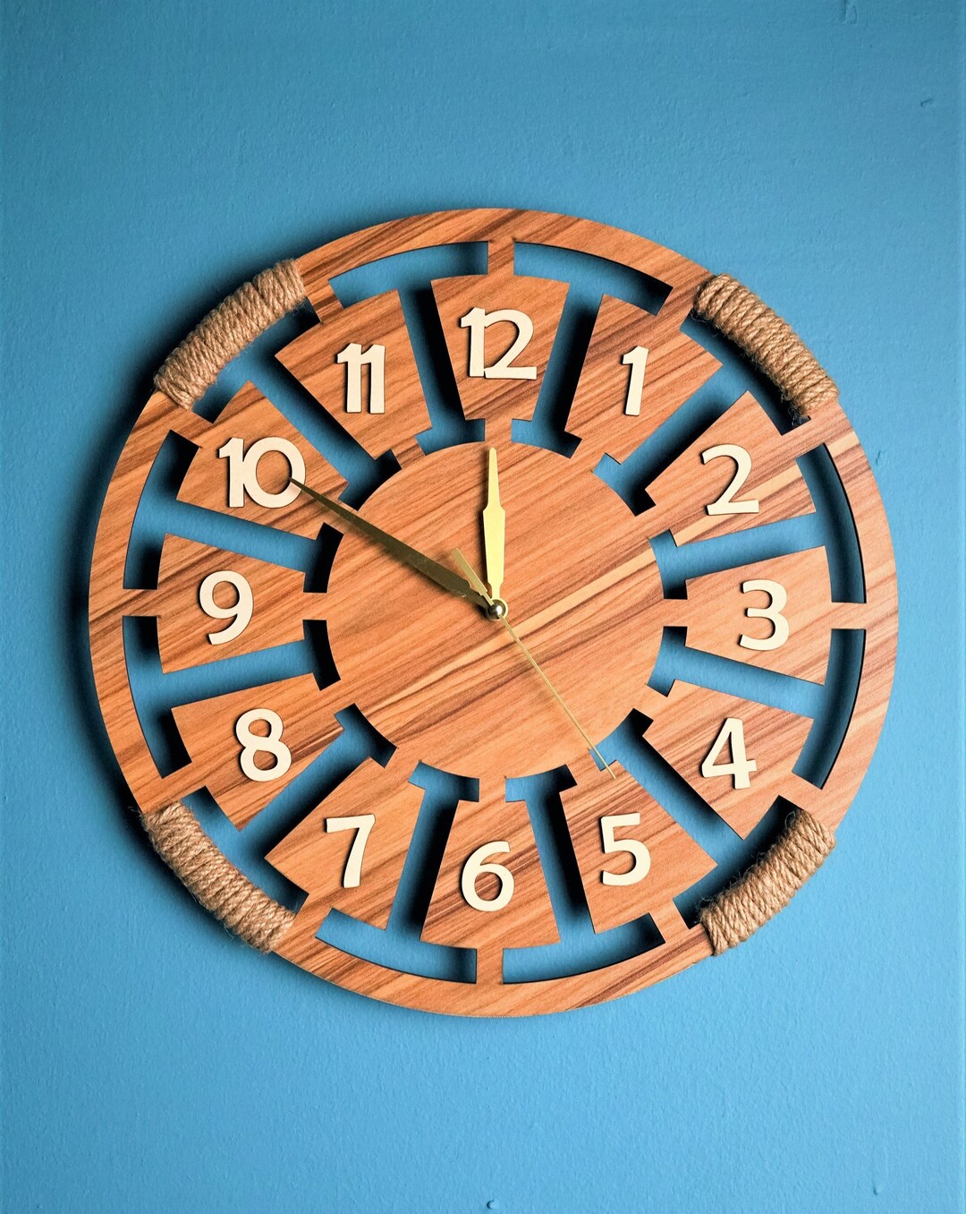 Modern Wall Clock, Design Wall Clock, Silent Wall Clock, Handmade Clock ...
