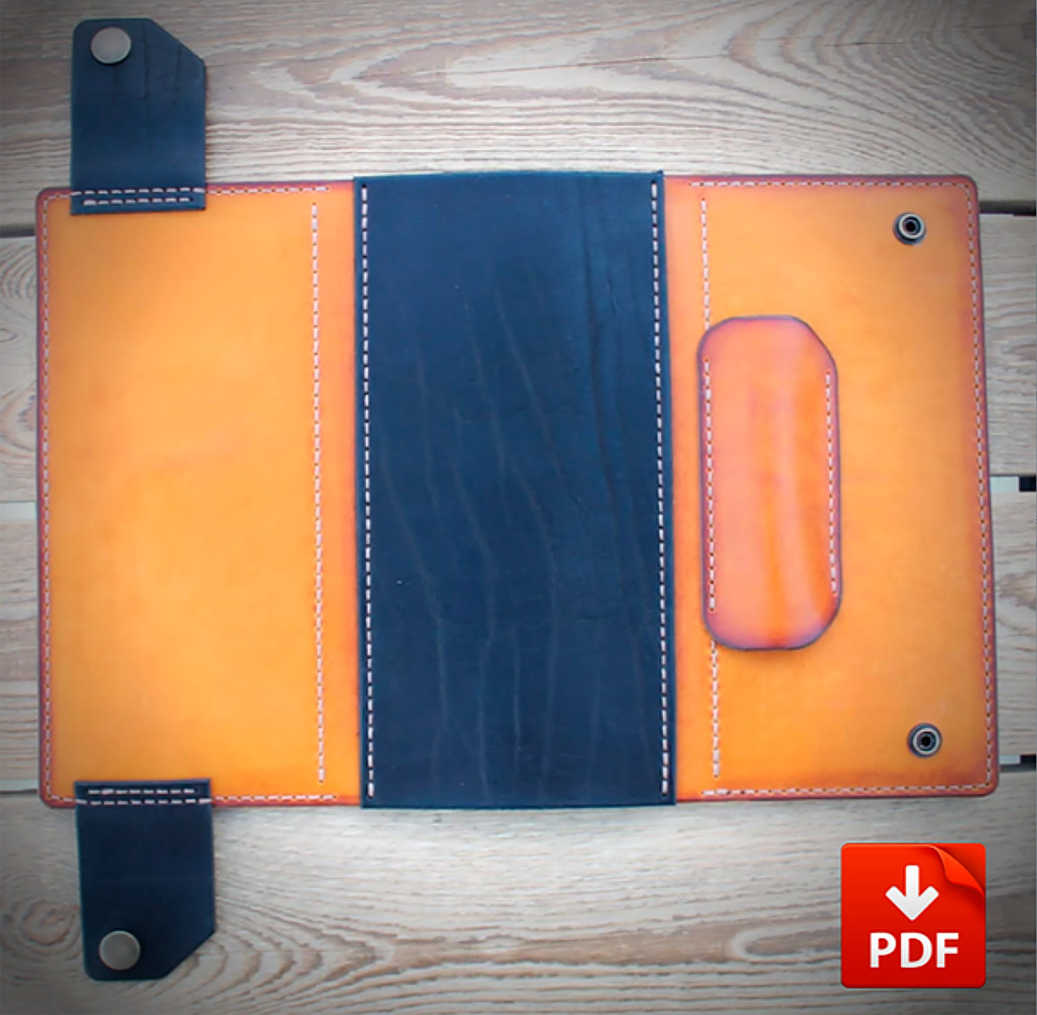 Leather Book Cover - PDF Pattern + Two Size - Etsy