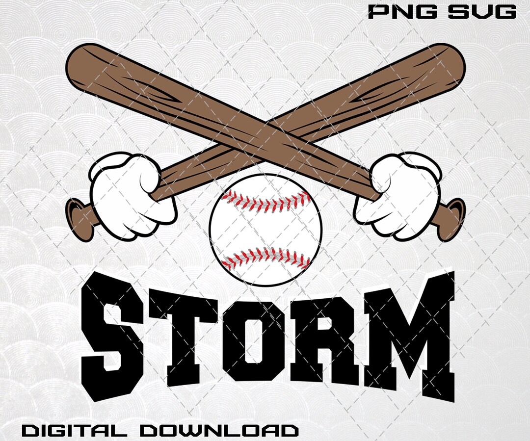 Storm Baseball Svg, Storm Softball Svg - Etsy