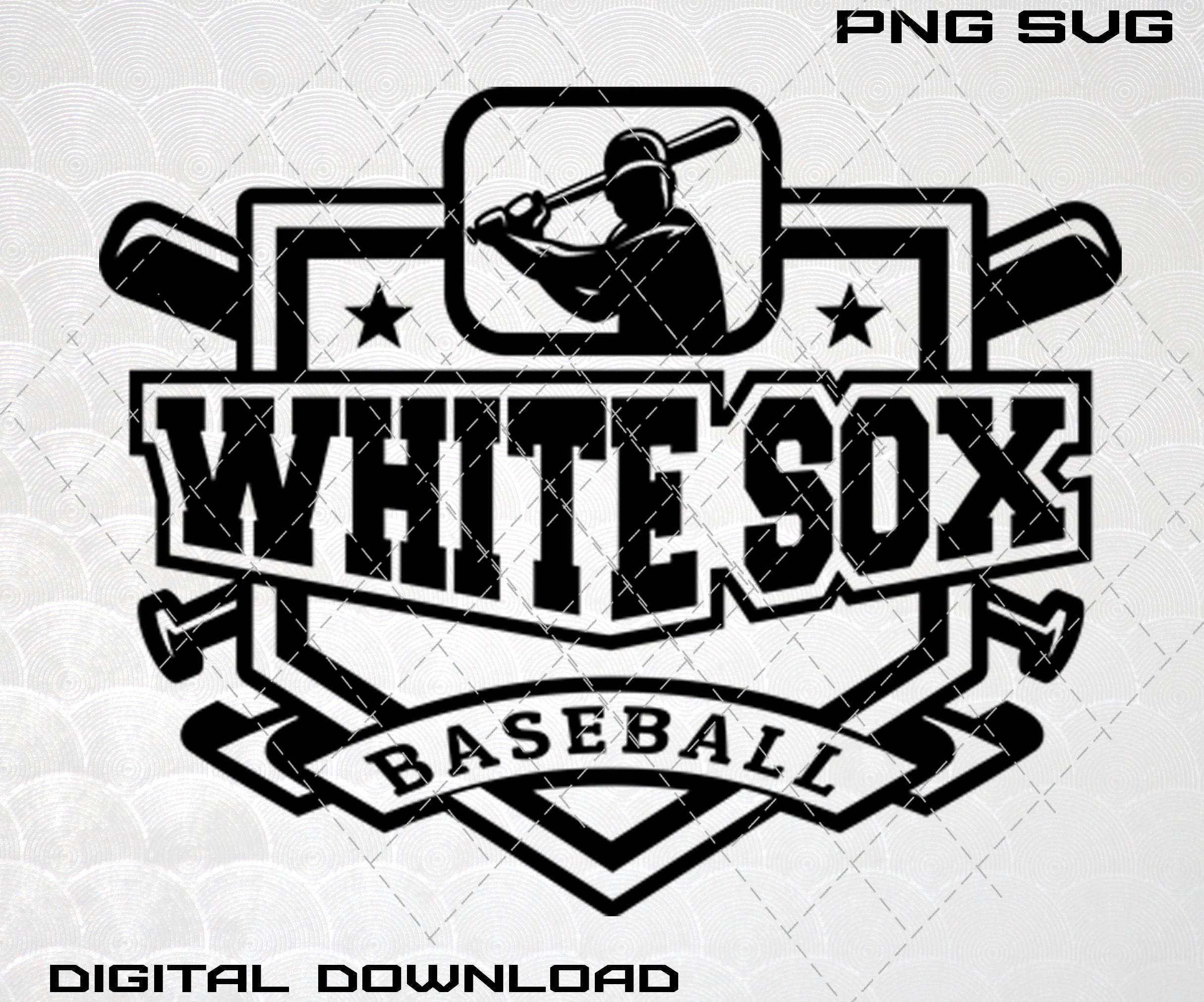 White Sox Baseball Svg File - Etsy