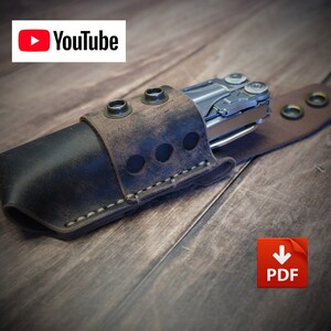 Multi/tool Leather Knife Sheath Pattern Pdf - Etsy