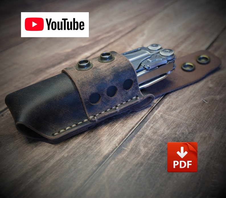 Multi/tool Leather Knife Sheath Pattern Pdf - Etsy