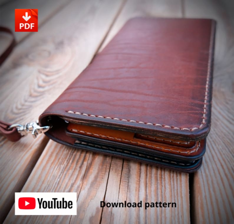 Long Wallet Pattern PDF - Etsy