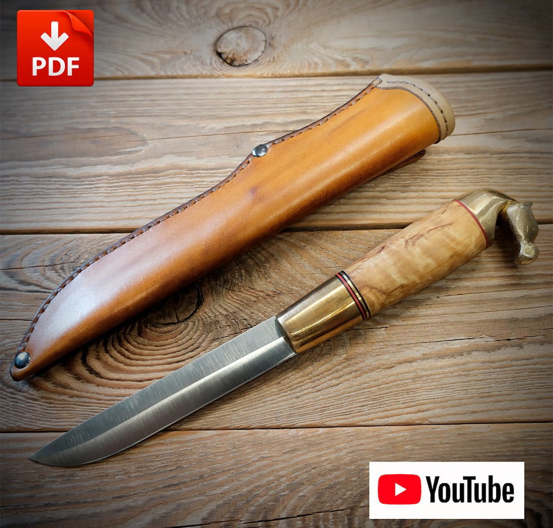 Knife Case Leather Pdf Pattern Svg Laser, Knife Sheath PDF Pattern Svg ...