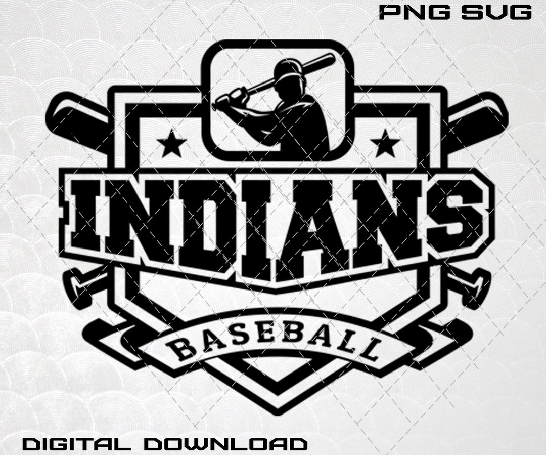 Indians Baseball Svg - Etsy