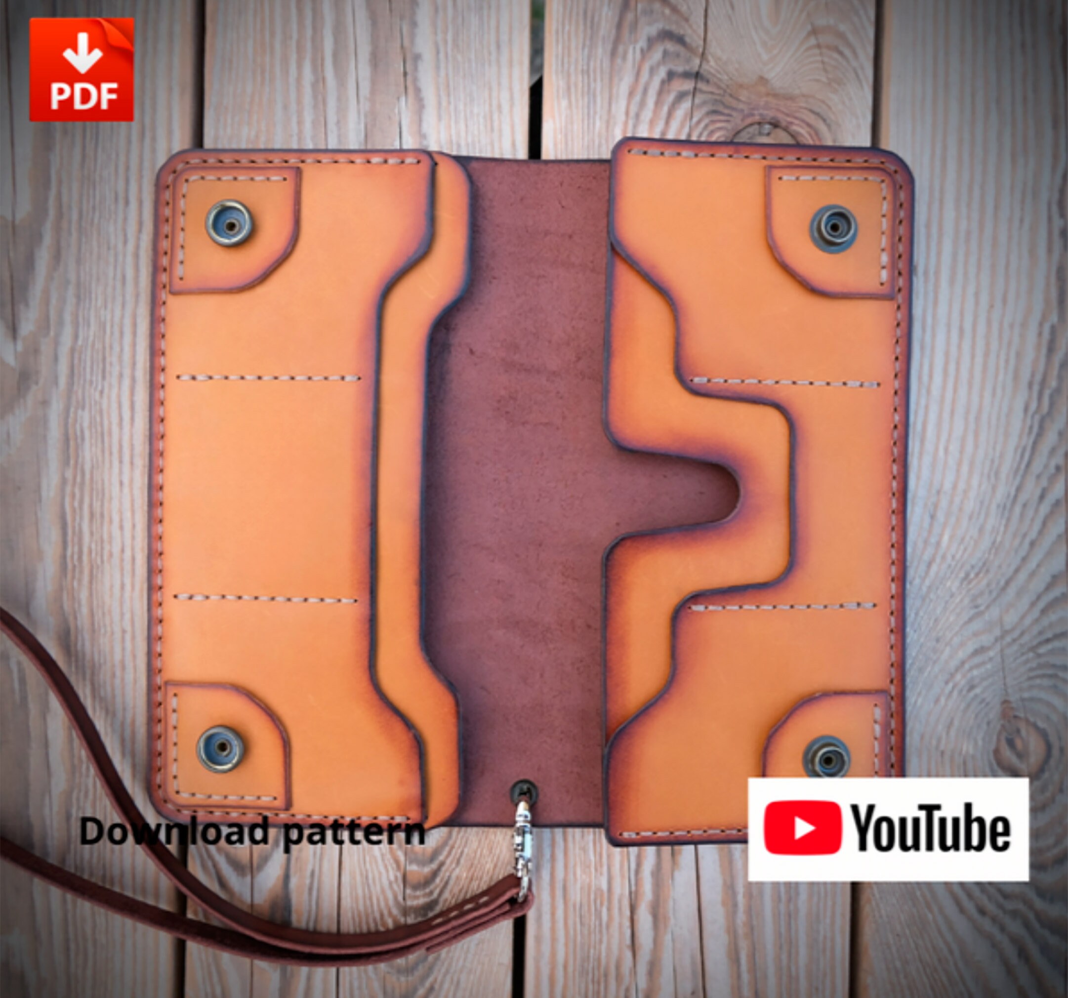 Long Wallet Pattern PDF - Etsy