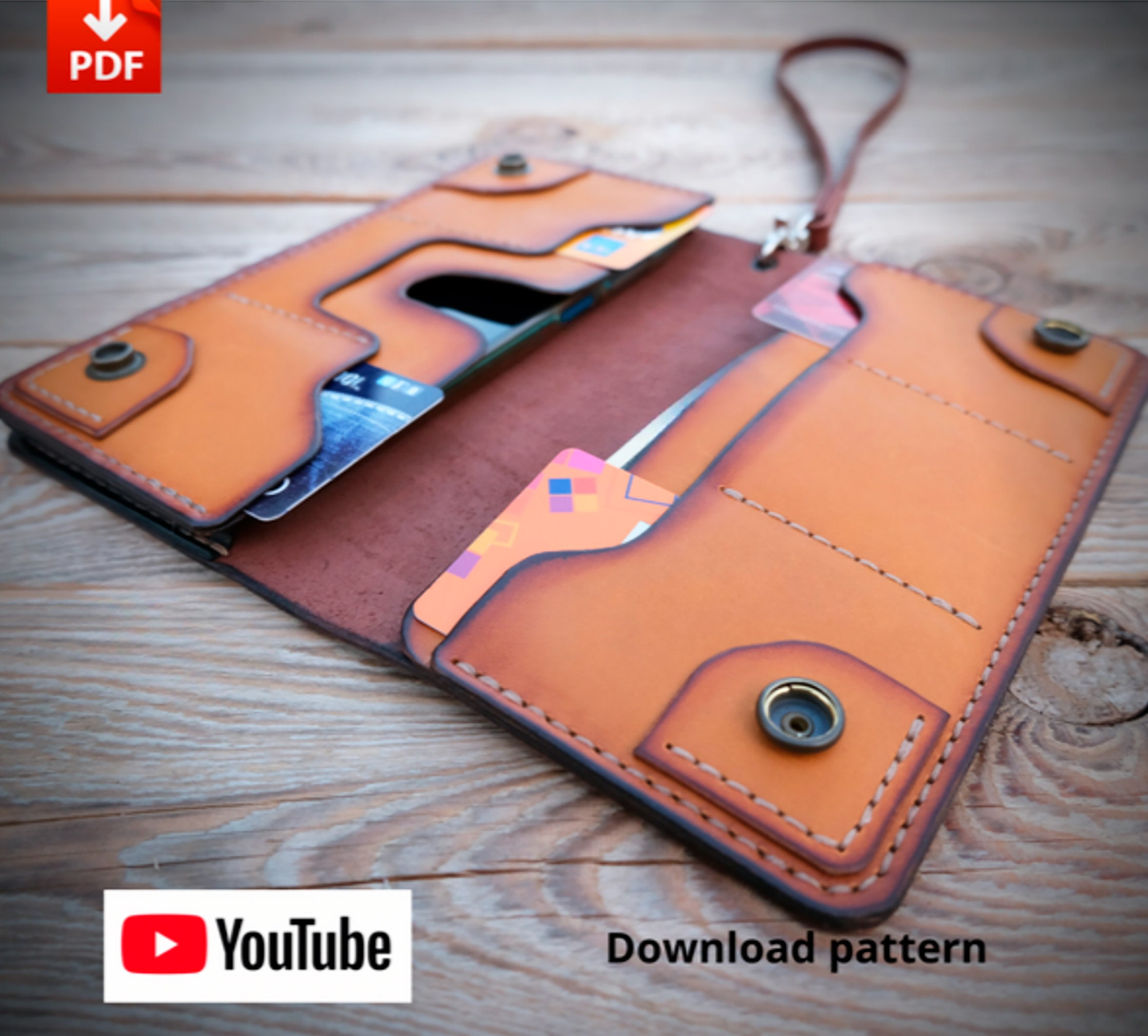 Long Wallet Pattern PDF - Etsy