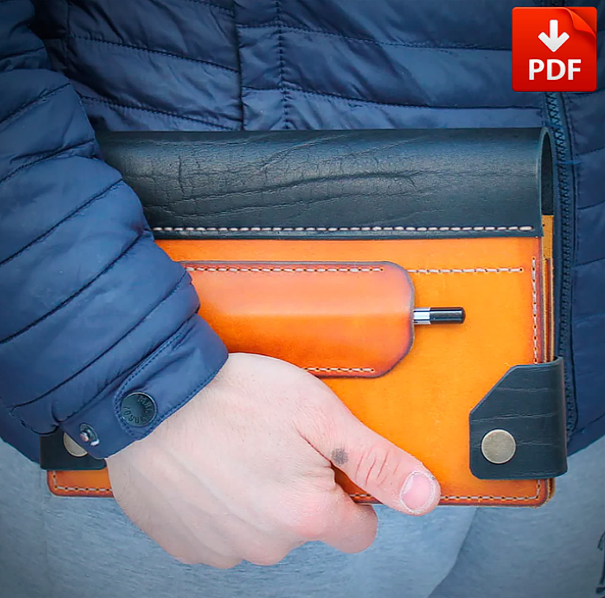 Leather Book Cover - PDF Pattern + Two Size - Etsy