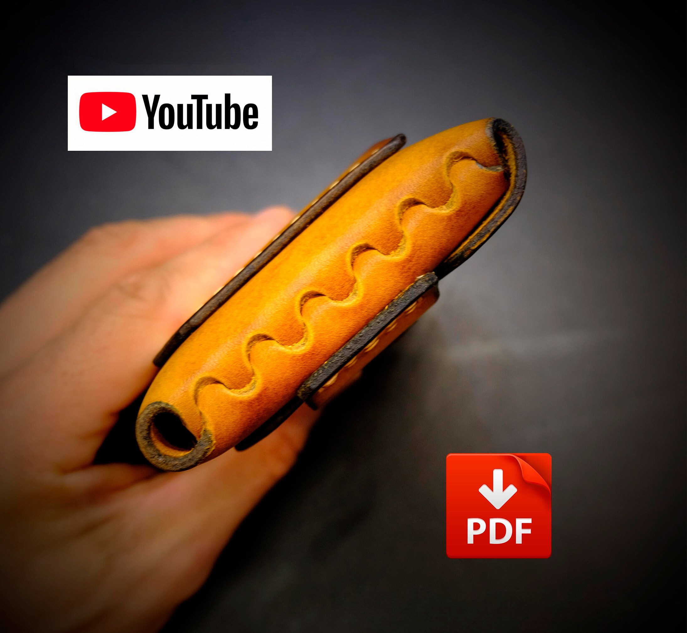 ID Card Wallet Pattern PDF, Mini Wallet Leather Pattern - Etsy