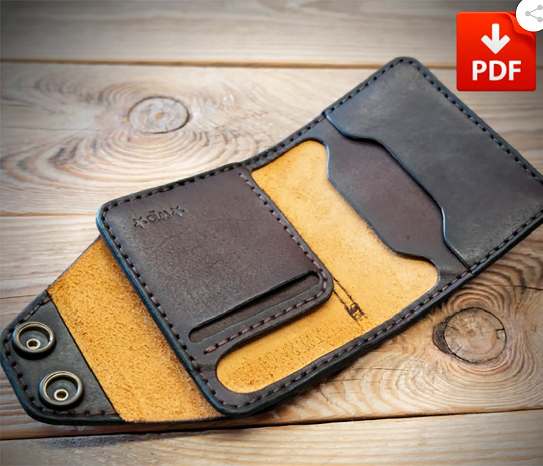 Star Wallet - Leather PDF Pattern for Euro and Dollar Laser (SVG, CDR ...