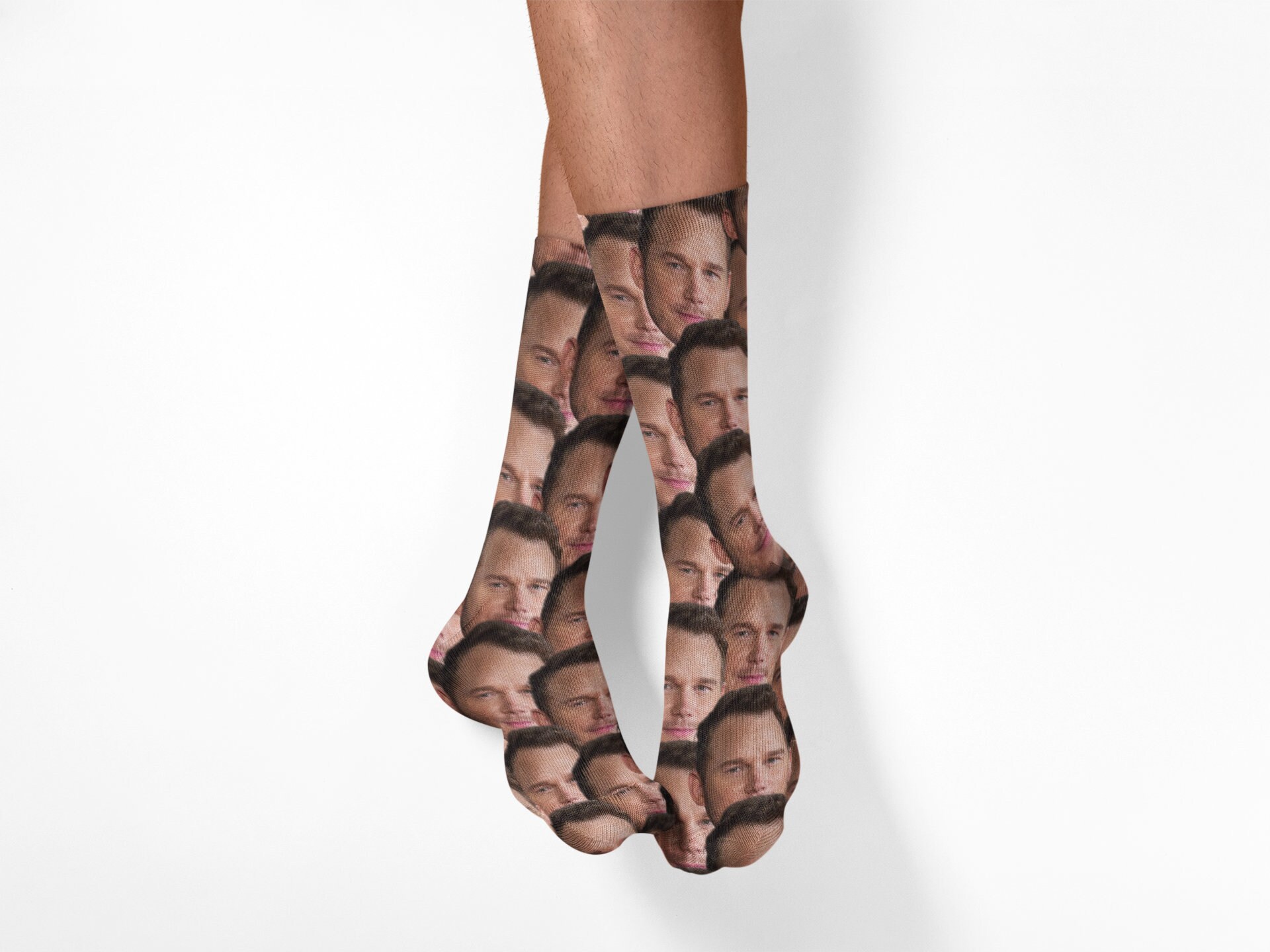 Chris Pratt Faces Funny Socks Sublimation Socks, Best Meme Socks Gift ...