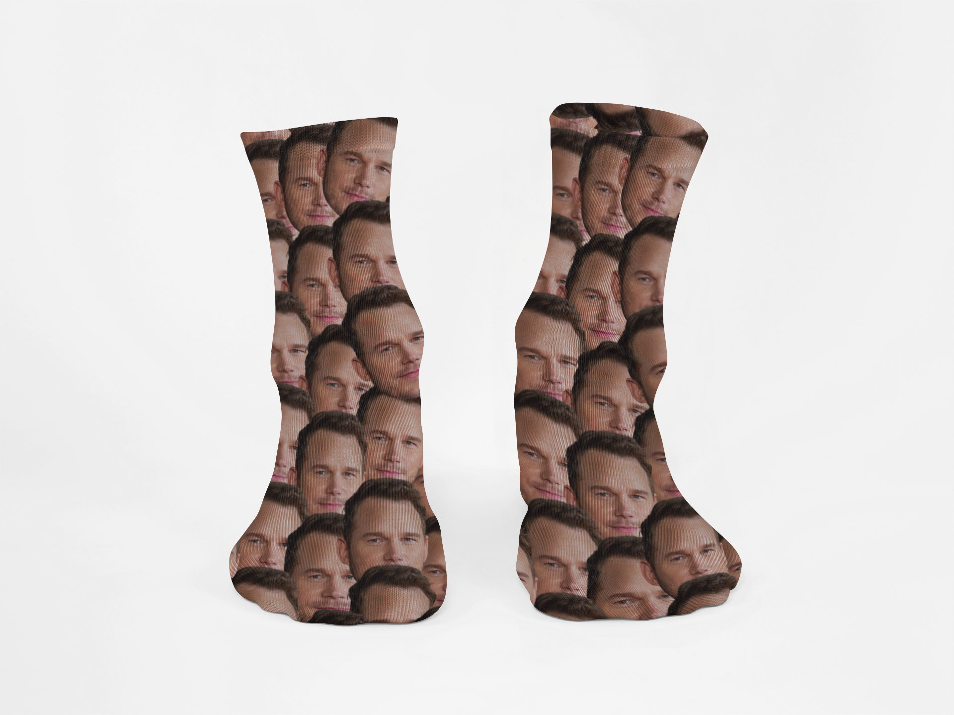 Chris Pratt Faces Funny Socks Sublimation Socks, Best Meme Socks Gift ...
