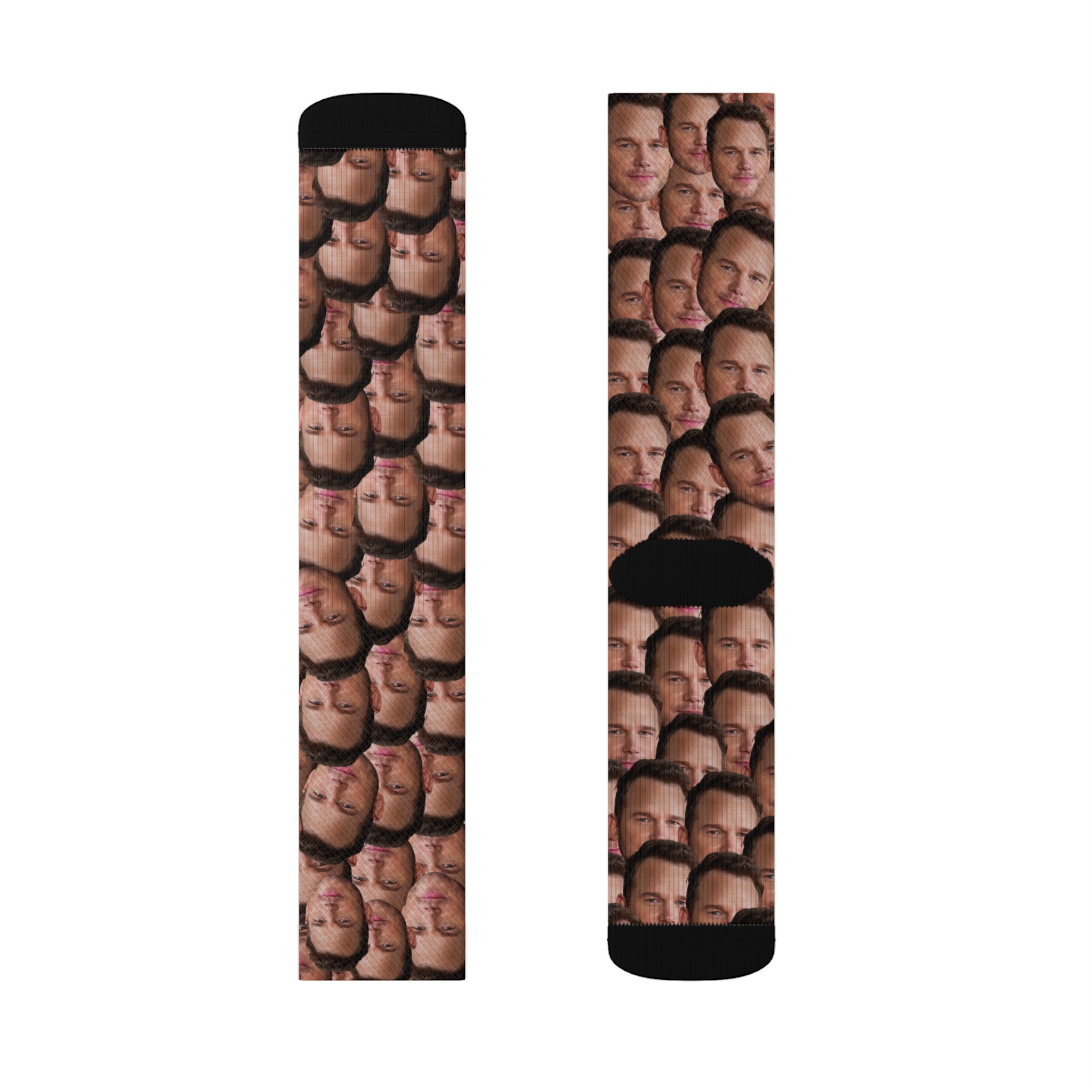 Chris Pratt Faces Funny Socks Sublimation Socks, Best Meme Socks Gift ...