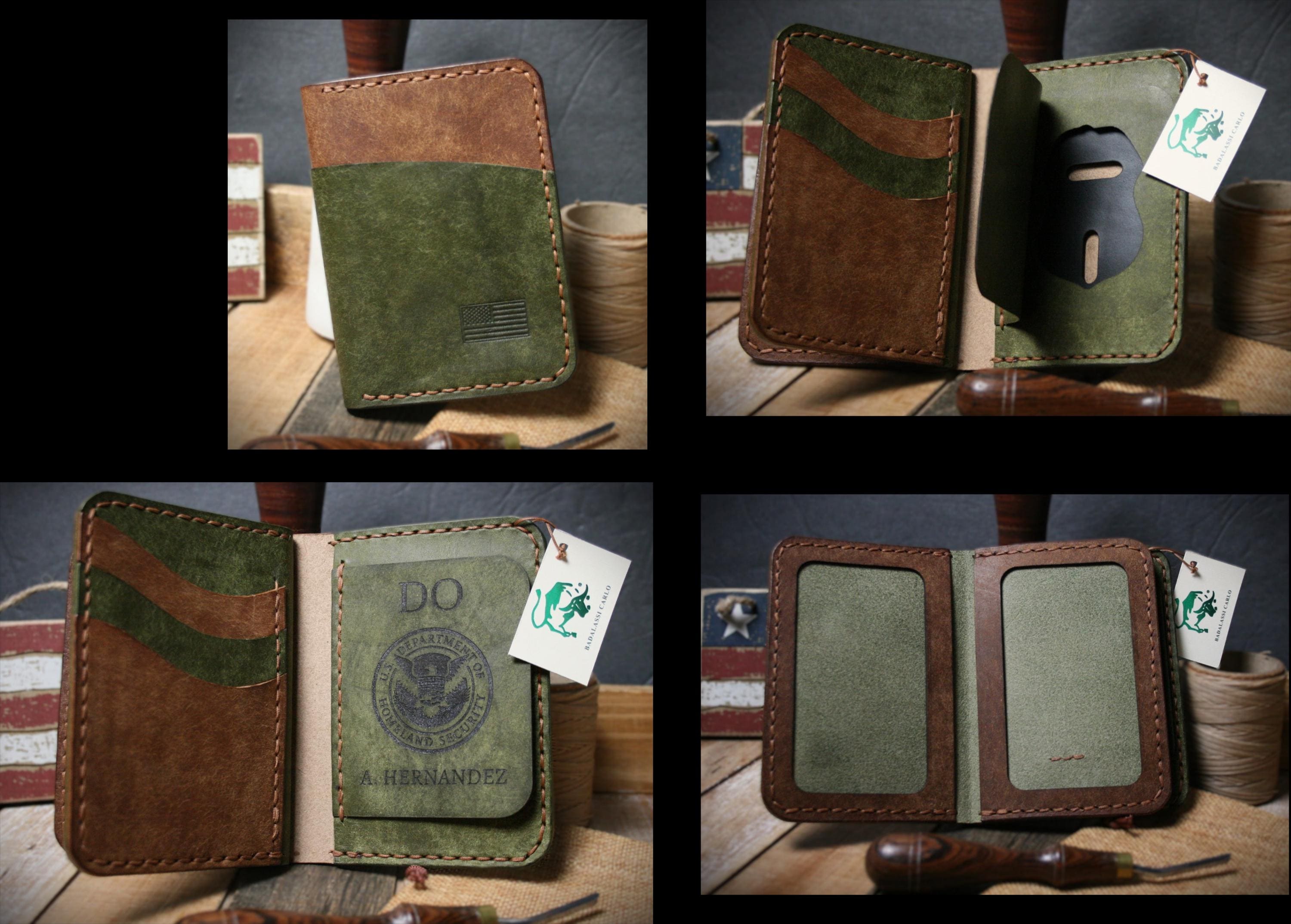 Custom Badge Wallet With Federal Credential Holders. - Etsy