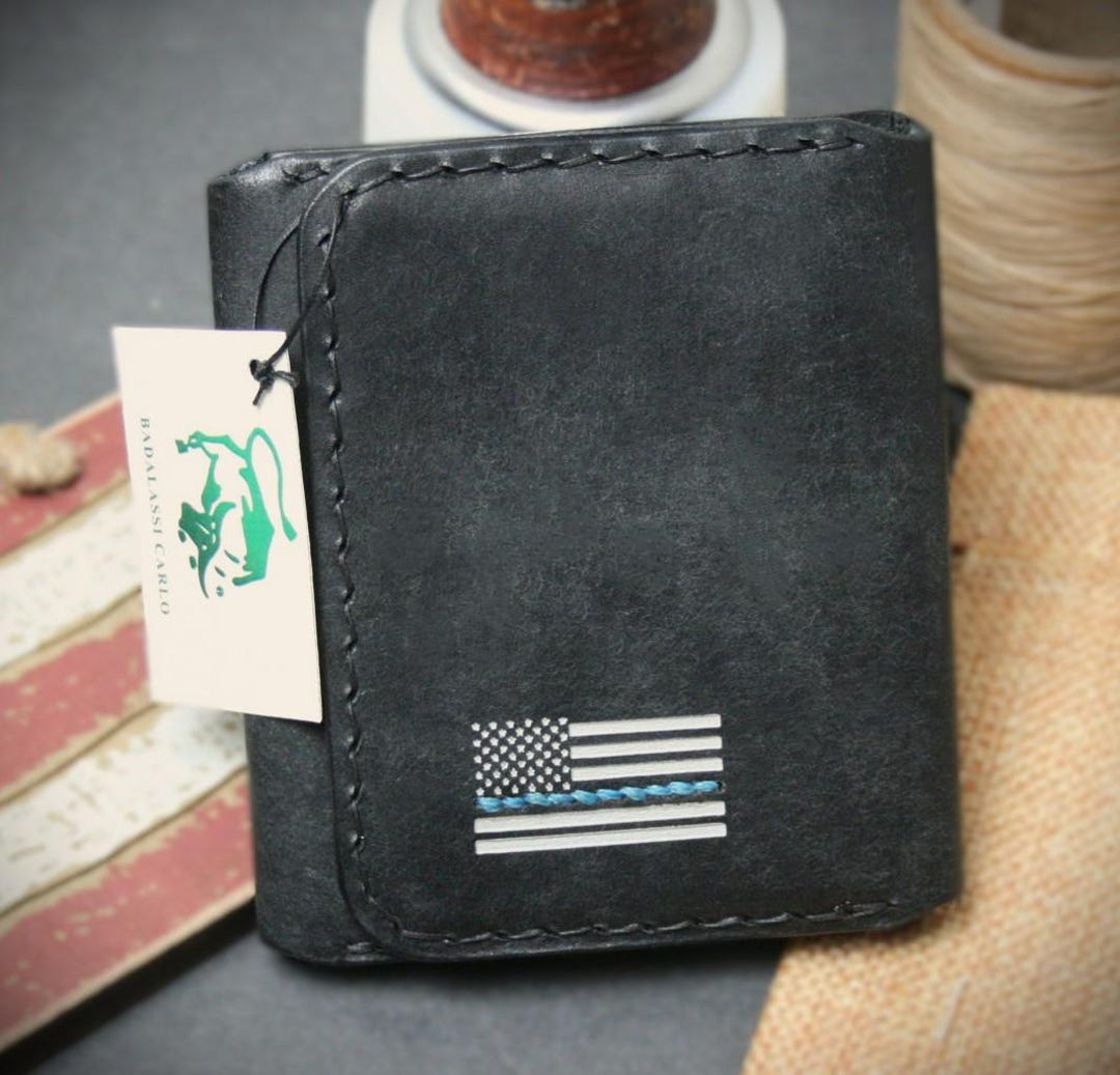 Tri Fold Custom Badge Wallet. - Etsy