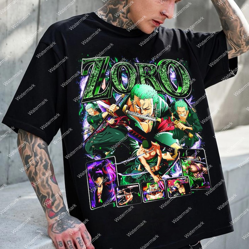 Roronoa Zoro T-shirt, One Piece Shirt, Anime Graphic Tee, Otaku ...