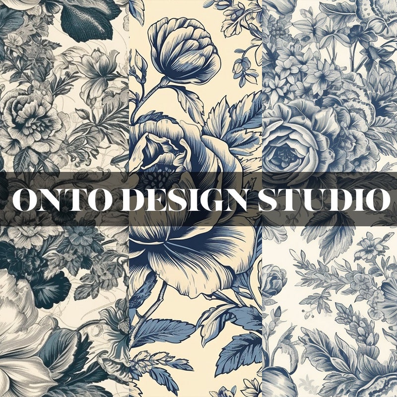 French Toile Paper - Etsy