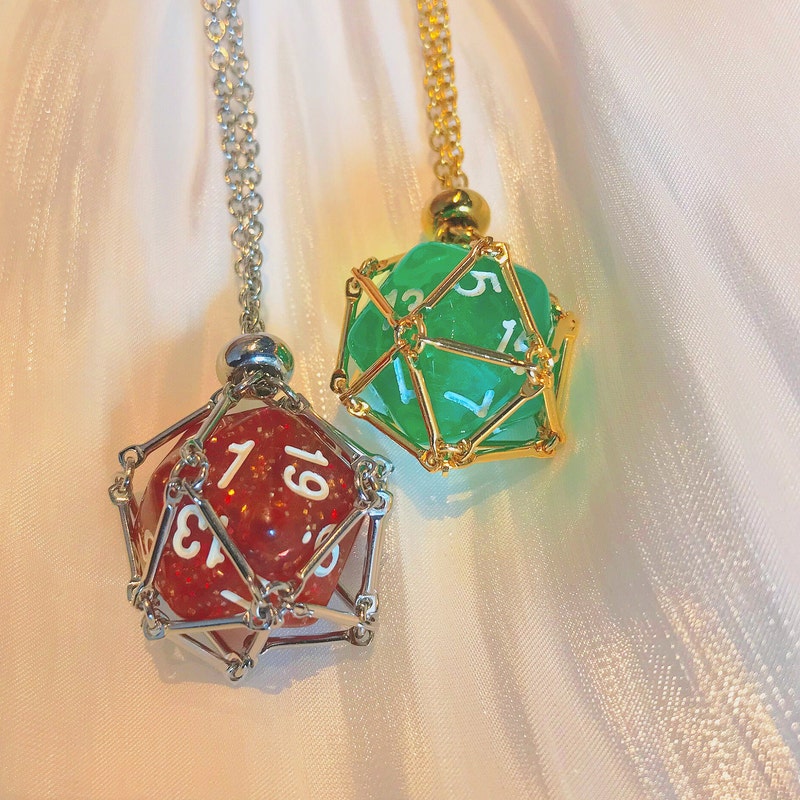 Dice Cage Necklace - Etsy
