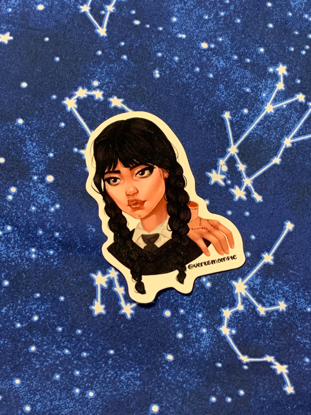 Wednesday Adams Fanart Sticker Cute Art - Etsy