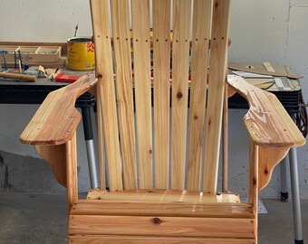 Custom Cedar Adirondack Chair. Add an Ottoman and a Side Table Special ...