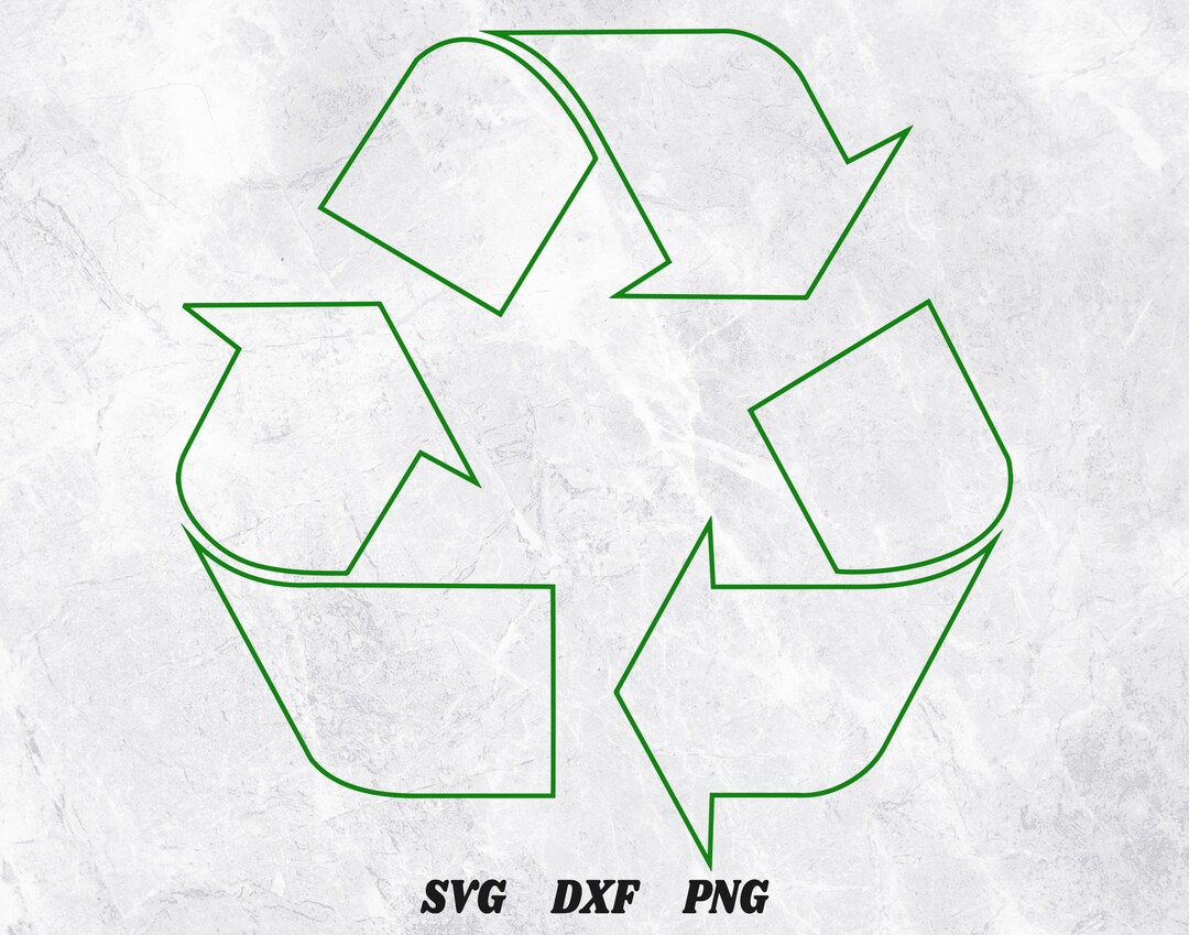Recycling Symbol SVG Recycling Symbol DXF Recycling Symbol - Etsy