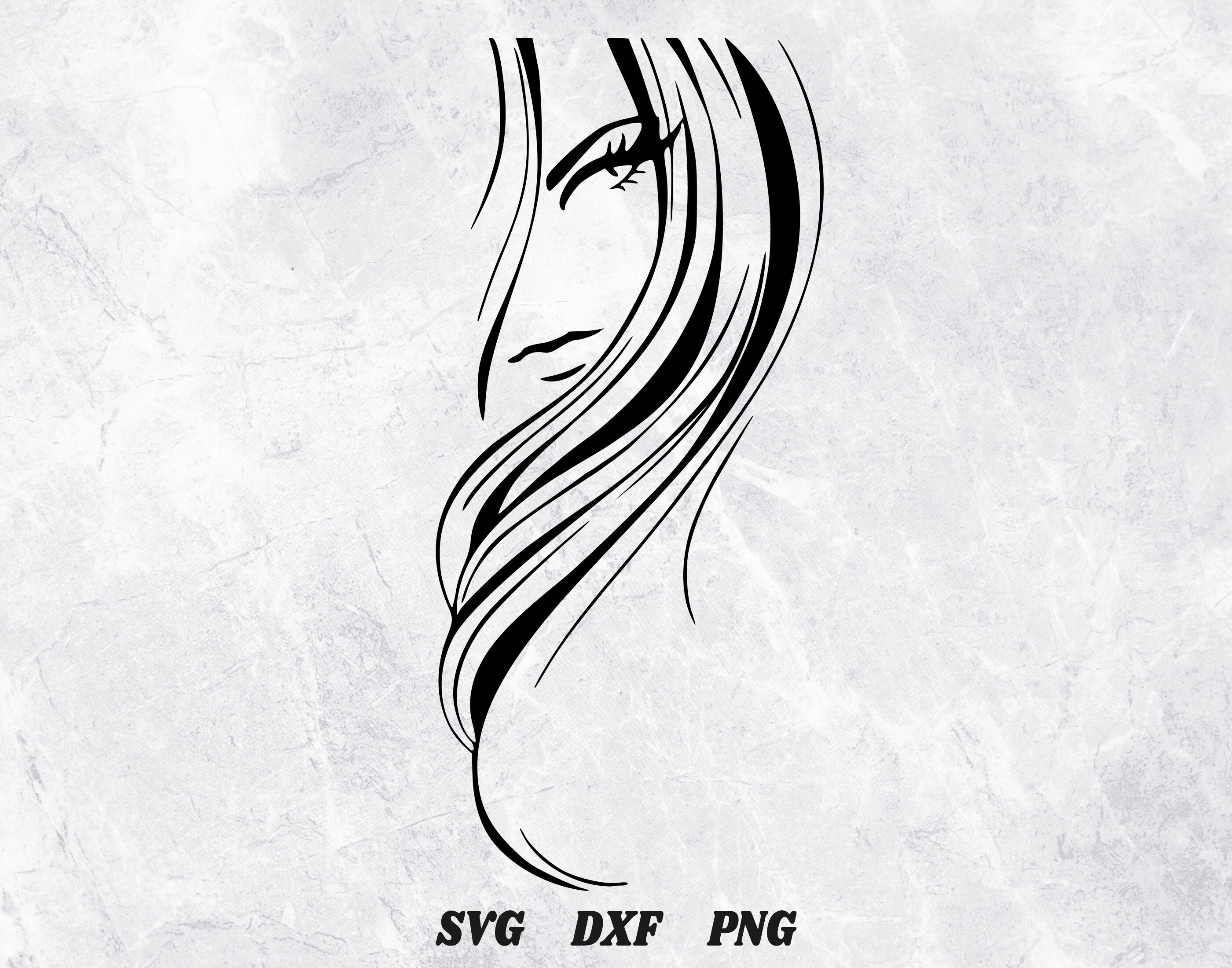Beautiful Woman SVG Beautiful Woman DXF Beautiful Woman - Etsy