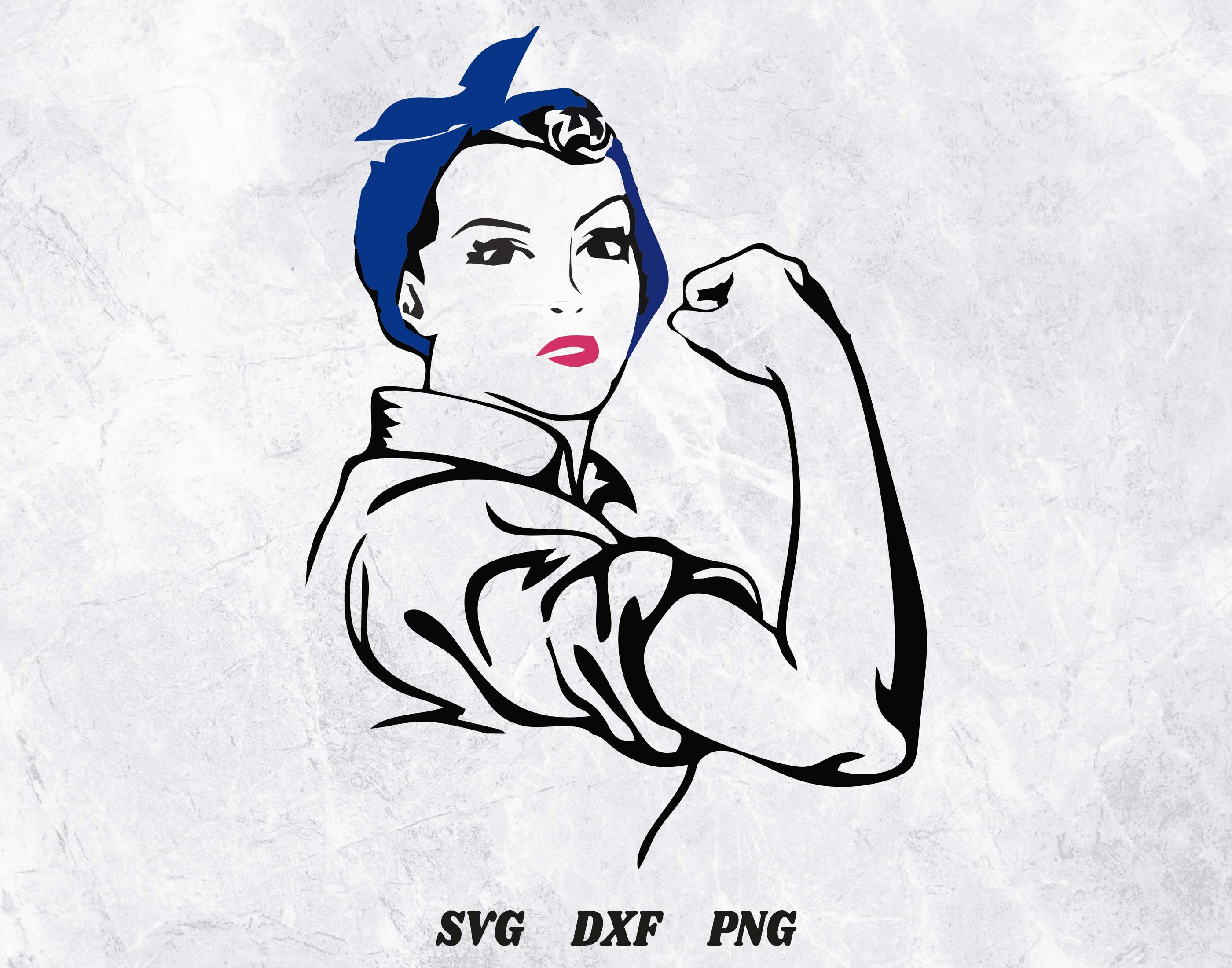 Rosie the Riveter SVG Rosie the Riveter DXF Rosie the - Etsy