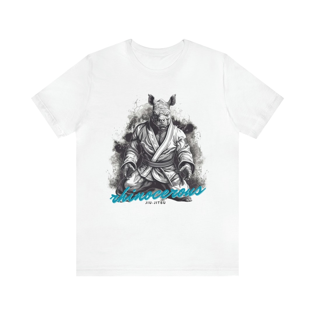 BJJ Tshirt - Animals of Jiu-jitsu - Rhinoceros - BJJ - Short Sleeve Tee ...