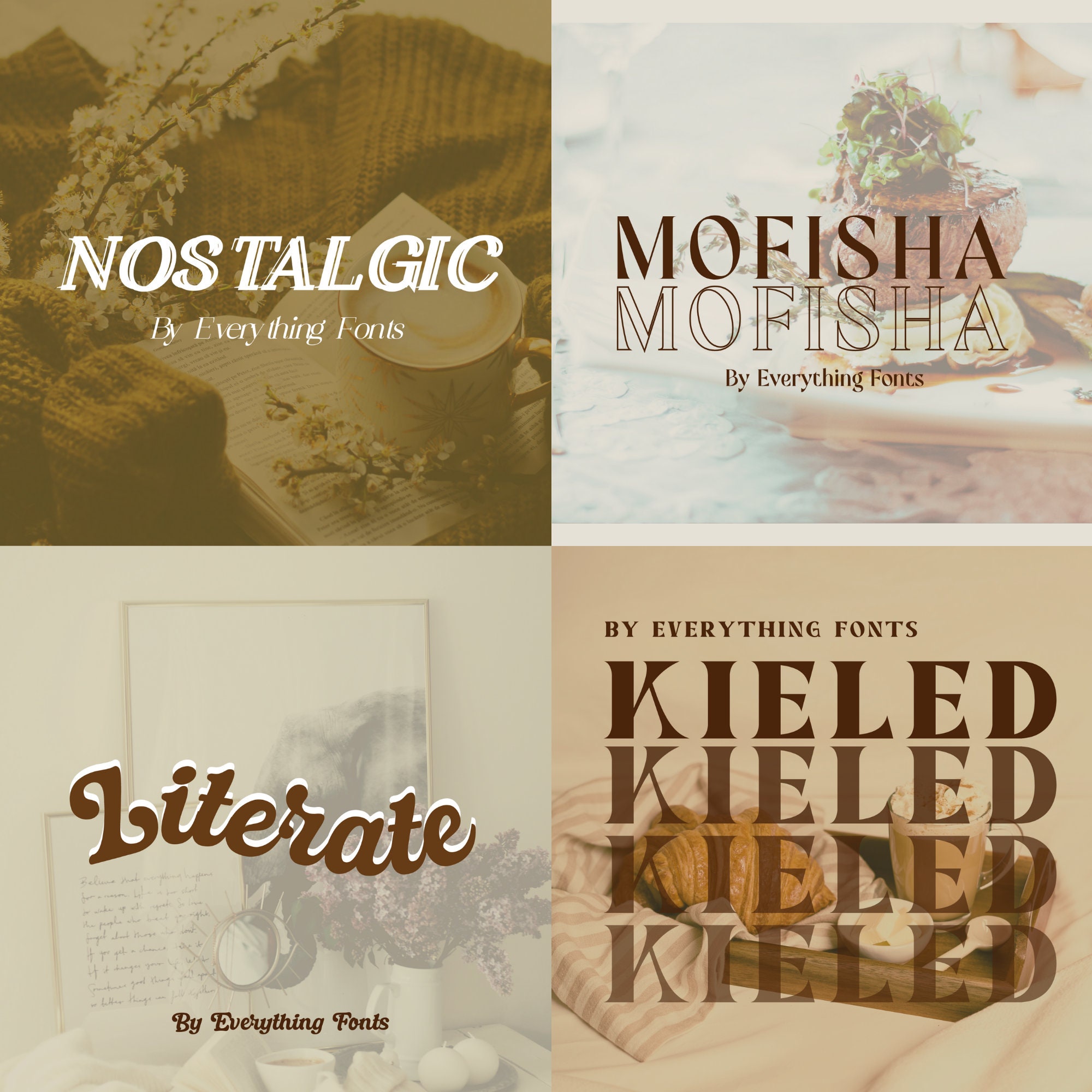 10 Nostalgia Fonts Bundle ,circuit Font Bundle, Farmhouse Fonts, Script ...