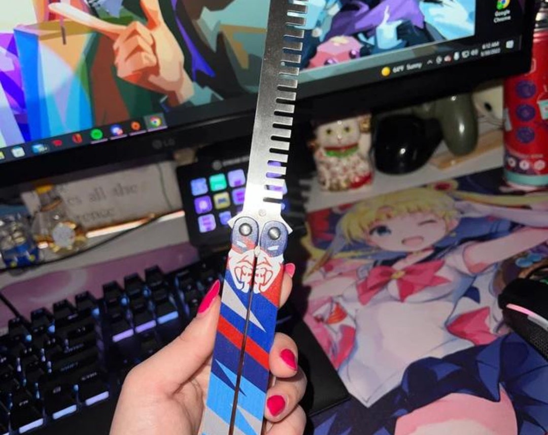 Yoru Knife Valorant Knife Butterfly Balisong Valorant Comb - Etsy