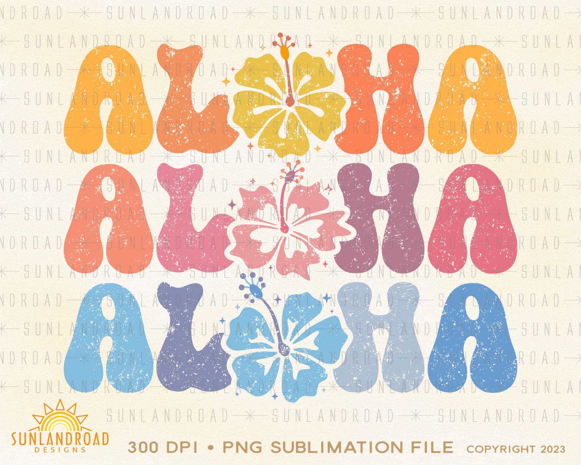 Retro Aloha Png Sublimation, Beach Png, Aloha Shirt, Groovy Shirt Png ...