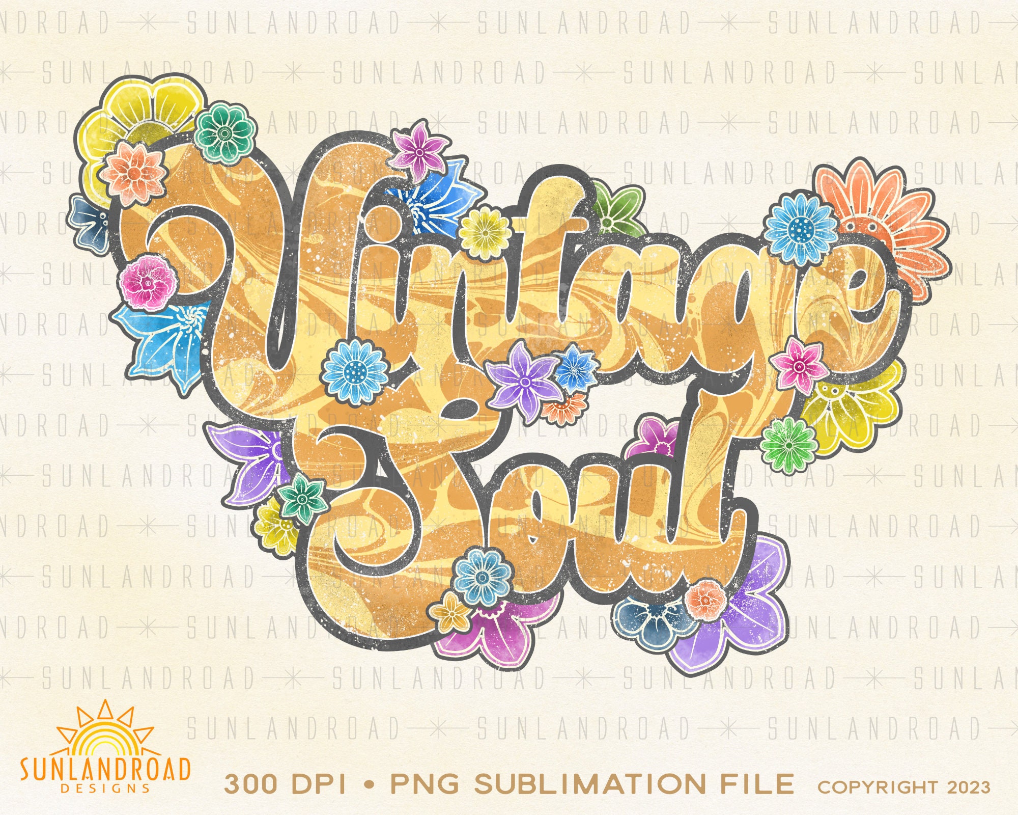 Vintage Soul Png, Retro Png, Vintage Png, Retro Sublimation, Boho Shirt ...