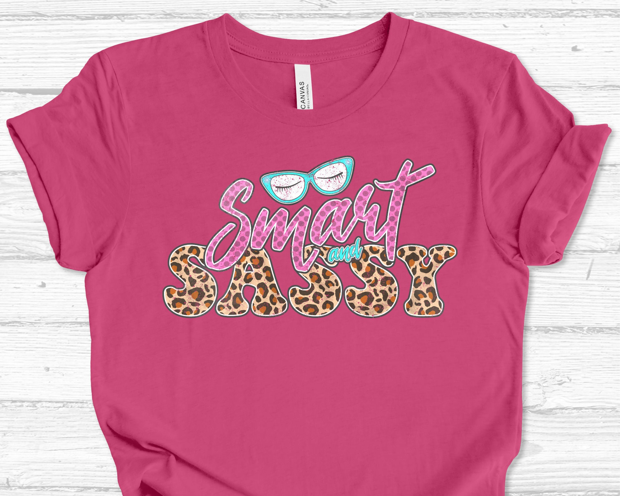 Smart and Sassy Png, Girl Boss Svg, Leopard Svg, Retro Png, Sassy ...