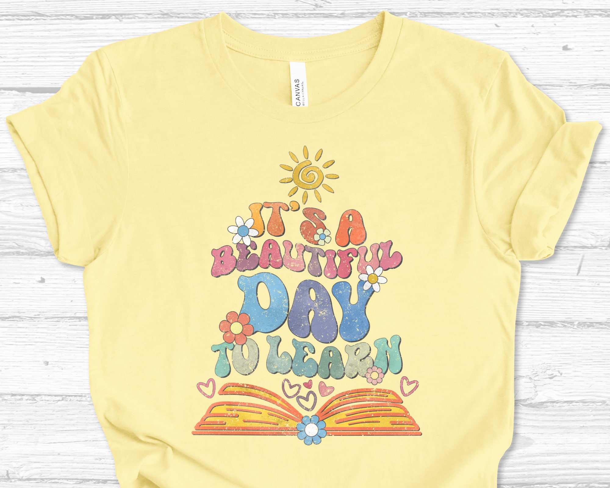 Its a Beautiful Day to Learn Png, Retro Teacher Png, Teacher Shirt Png ...
