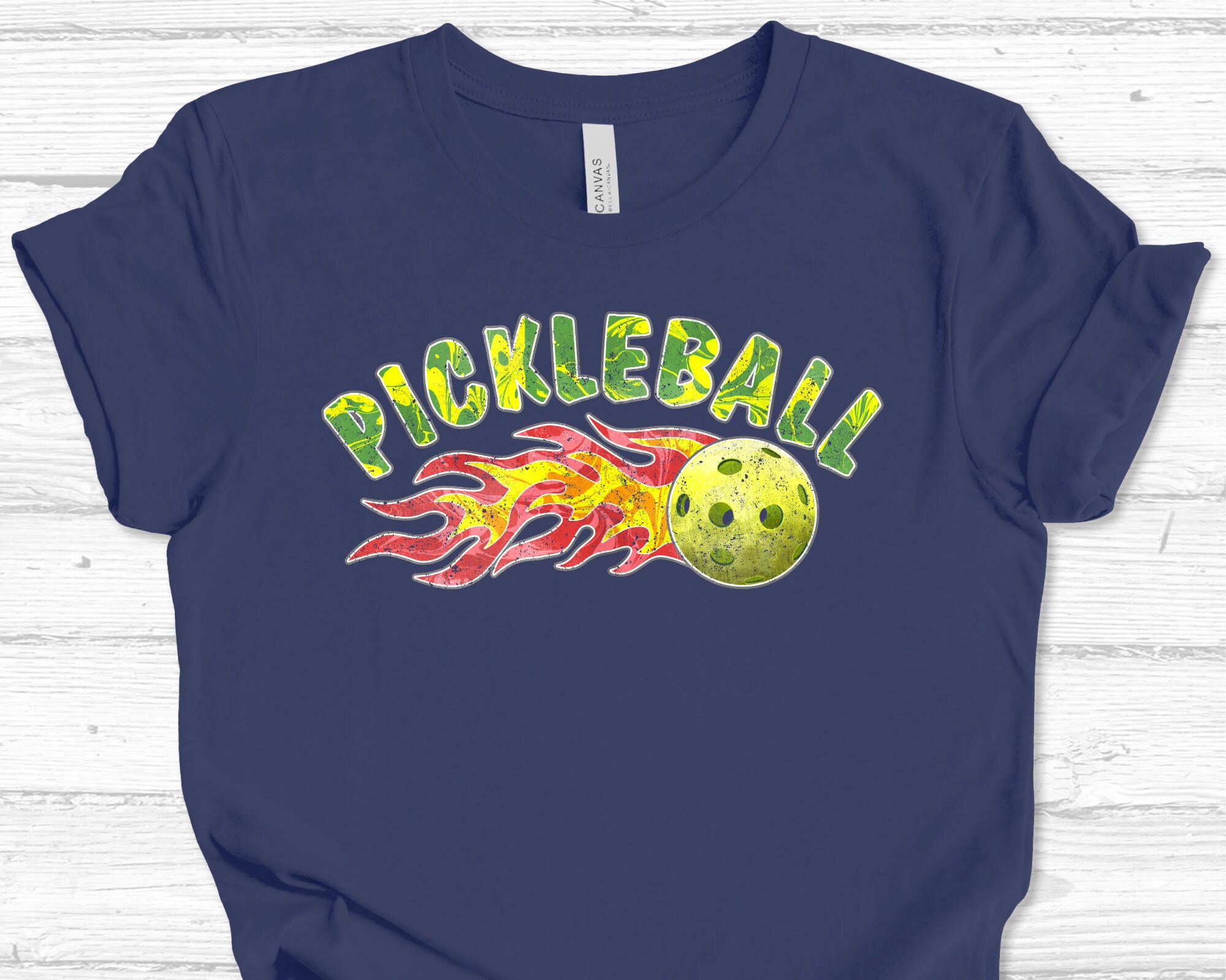 Pickleball With Flames Png, Mothers Day Png, Pickleball Wilth Fire Png ...