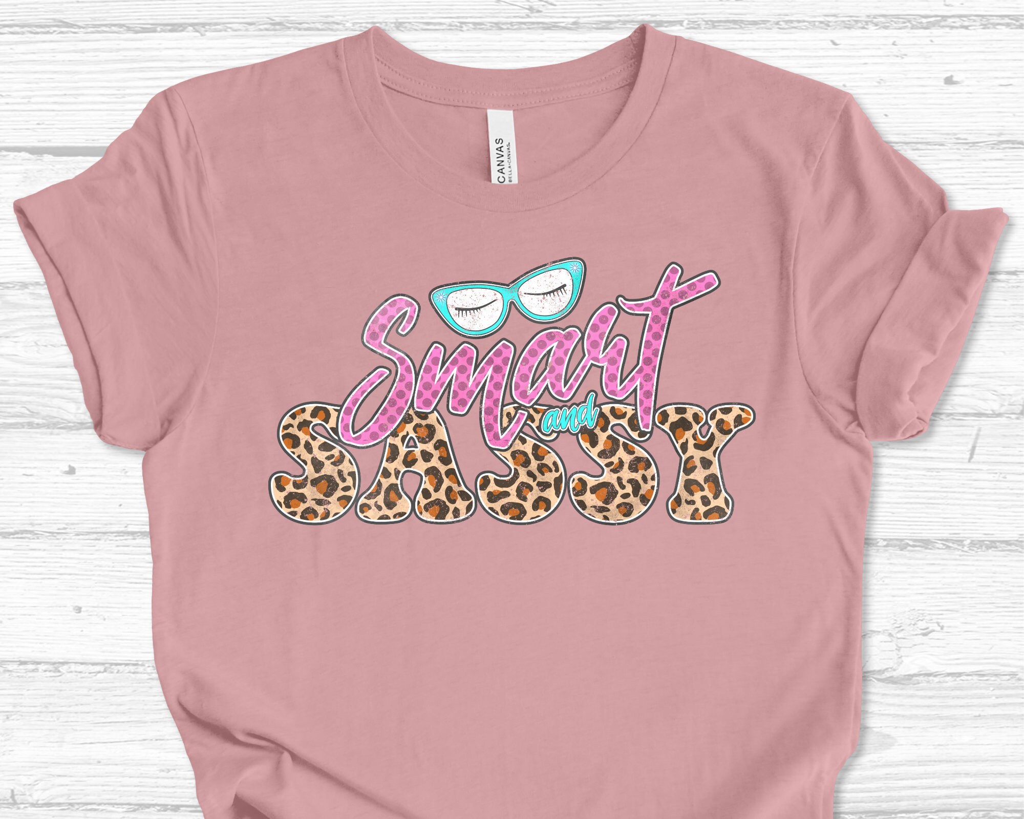 Smart and Sassy Png, Girl Boss Svg, Leopard Svg, Retro Png, Sassy ...