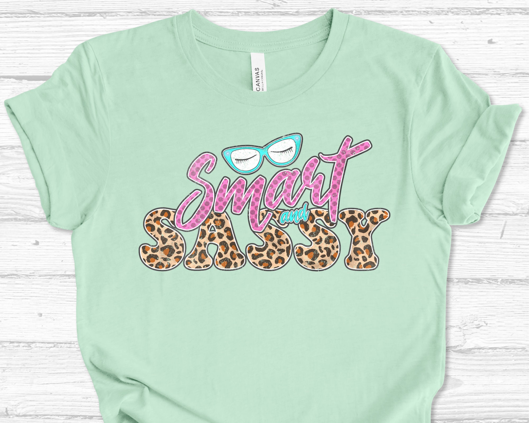 Smart and Sassy Png, Girl Boss Svg, Leopard Svg, Retro Png, Sassy ...