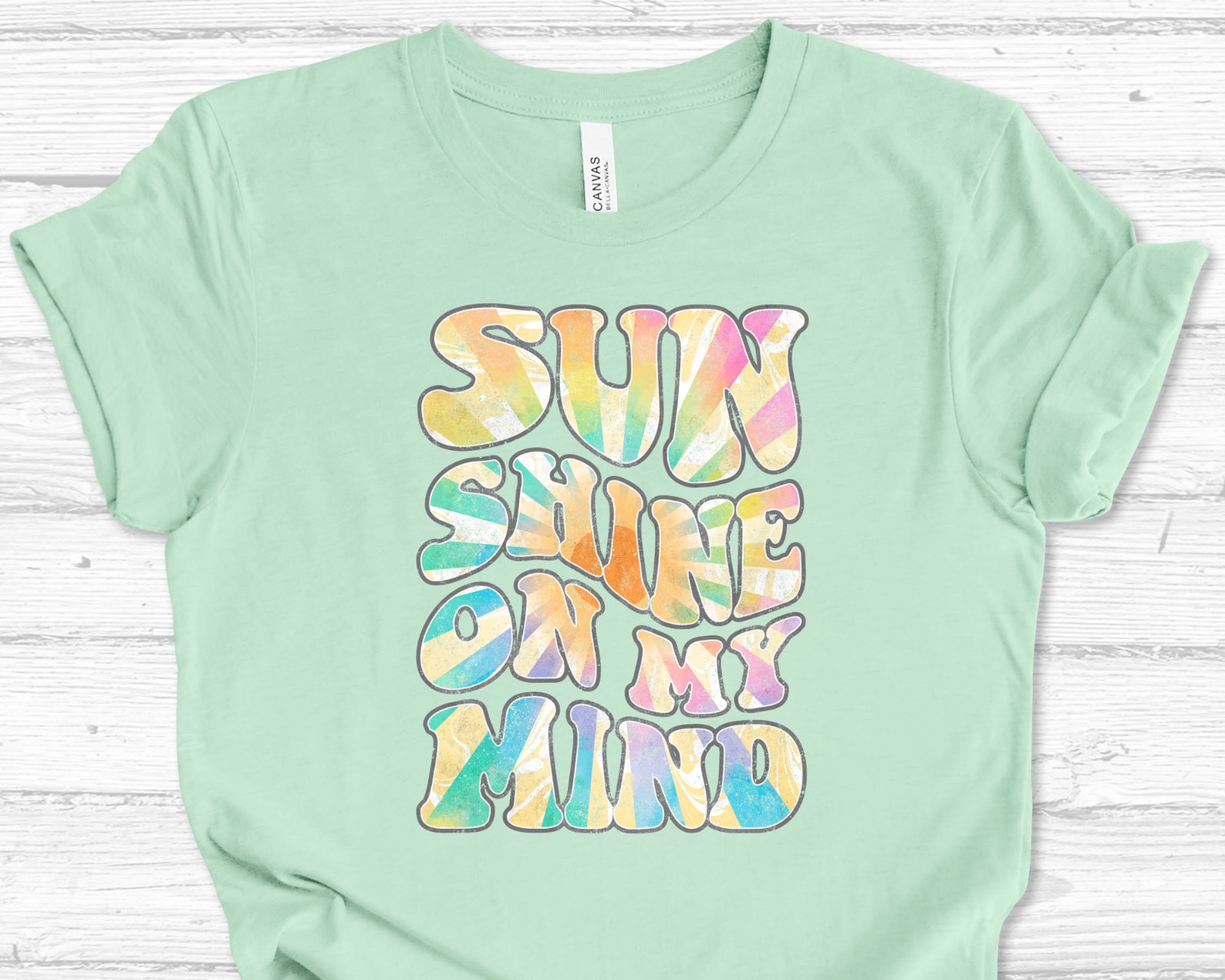 Sunshine on My Mind Png Sublimation, Beach Png, Retro Vacation Shirt ...