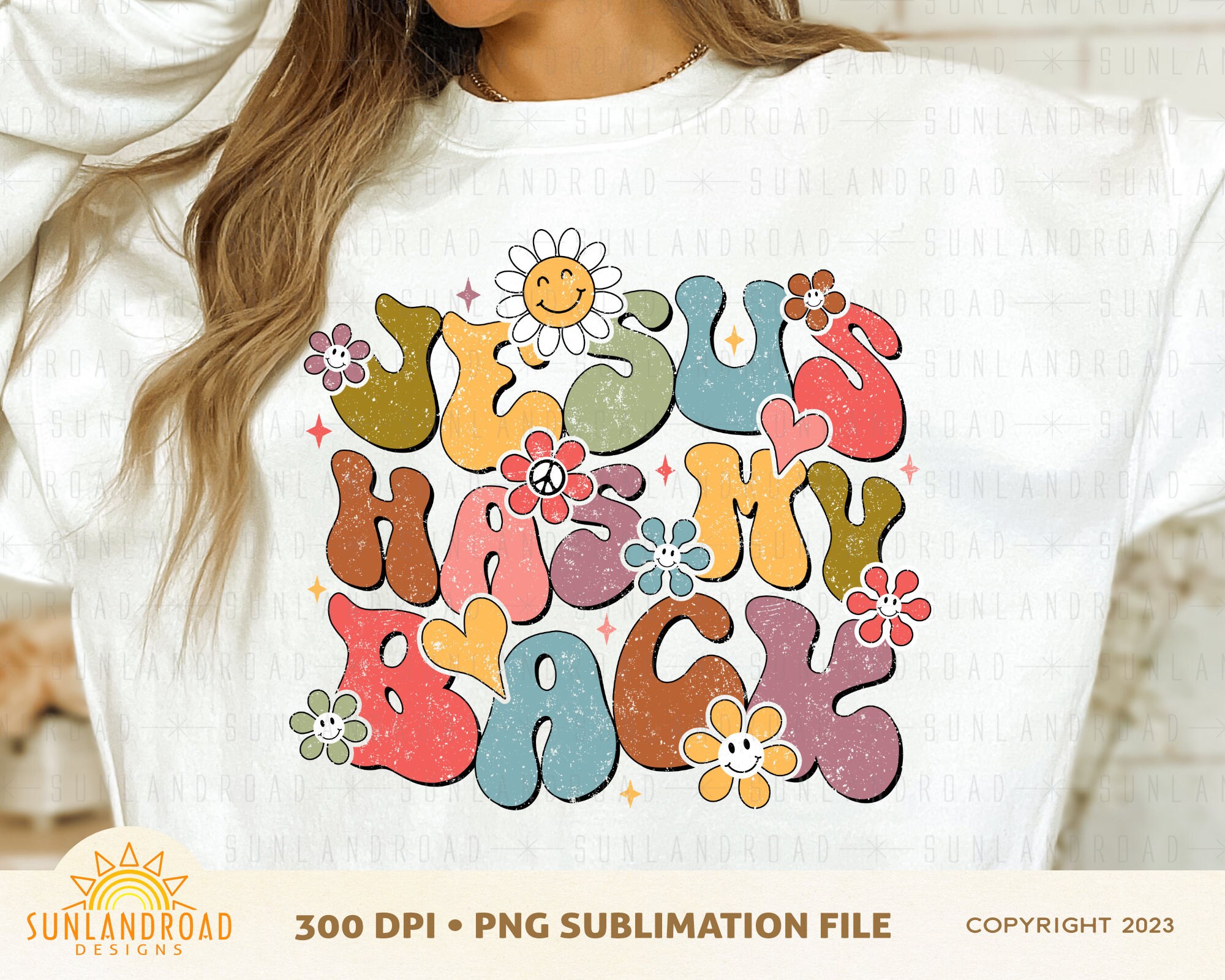 Jesus Has My Back Png Retro Christian Png Child of God Png - Etsy