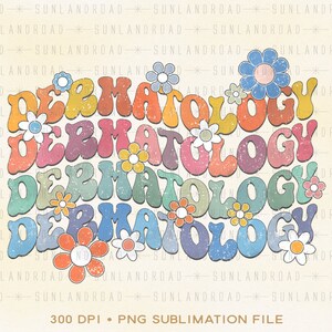 Dermatology Png Sublimation, Nurse Png, Sublimation Png, Retro ...