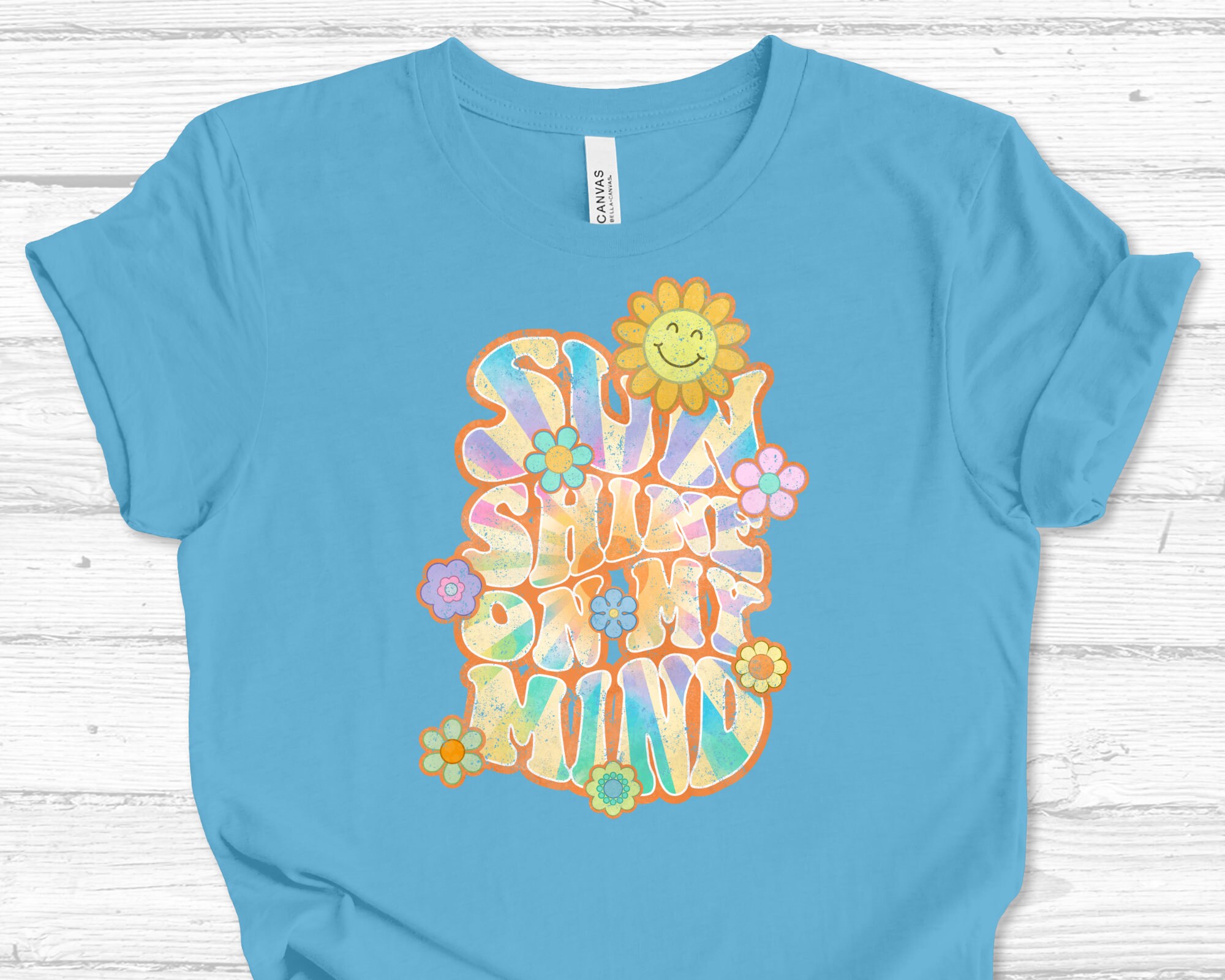 Sunshine on My Mind Png Sublimation, Beach Png, Retro Vacation Shirt ...
