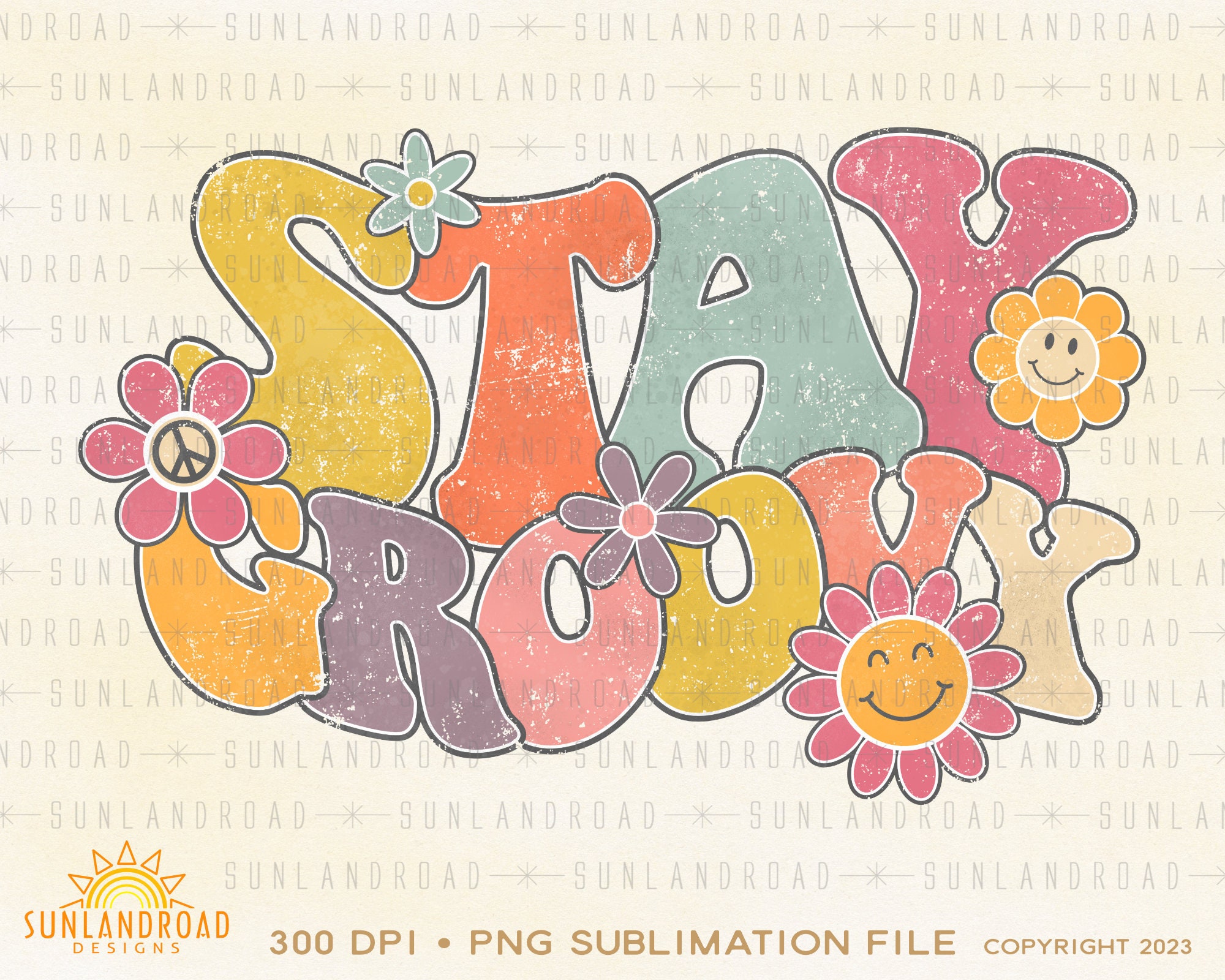 Stay Groovy Png, Hippie Png, Floral Retro Mama Png File, Retro Png ...