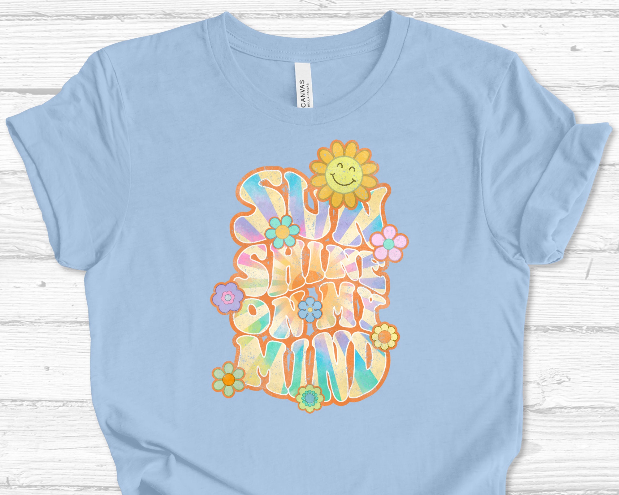 Sunshine on My Mind Png Sublimation, Beach Png, Retro Vacation Shirt ...